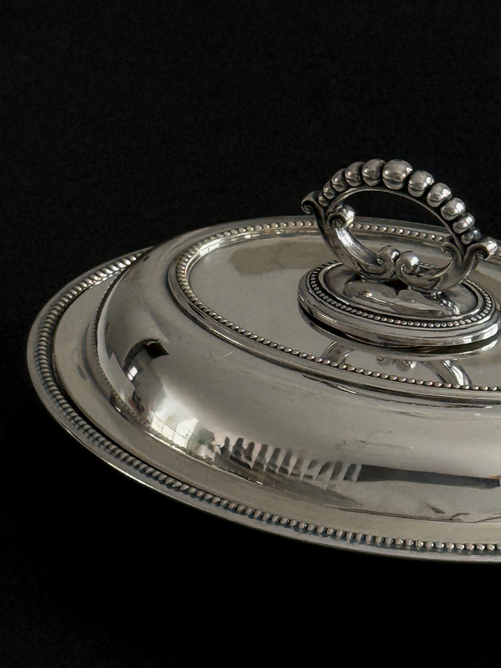 English Silver Plate Serving Dish 1940s – surlatable